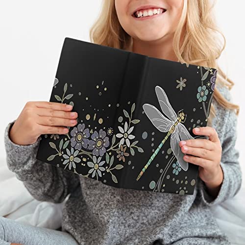 KUIFORTI Novelty Dragonfly Book Covers for Paperback,Book Protector Boys Girls Textbook Notebook Pouch Sleeves 9 * 11 Inch Book Cover Paper Decorative for Home School Office