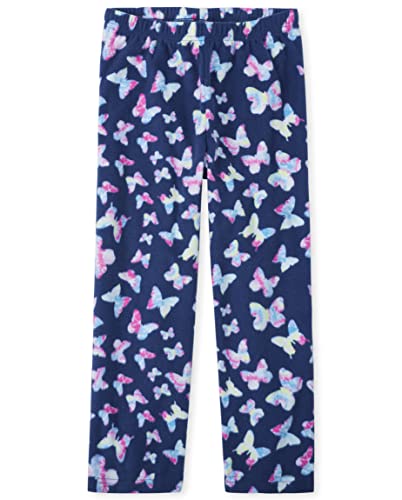 The Children's Place,Fleece Pajama Pants,NAVY BUTTERFLY,XLarge (14)
