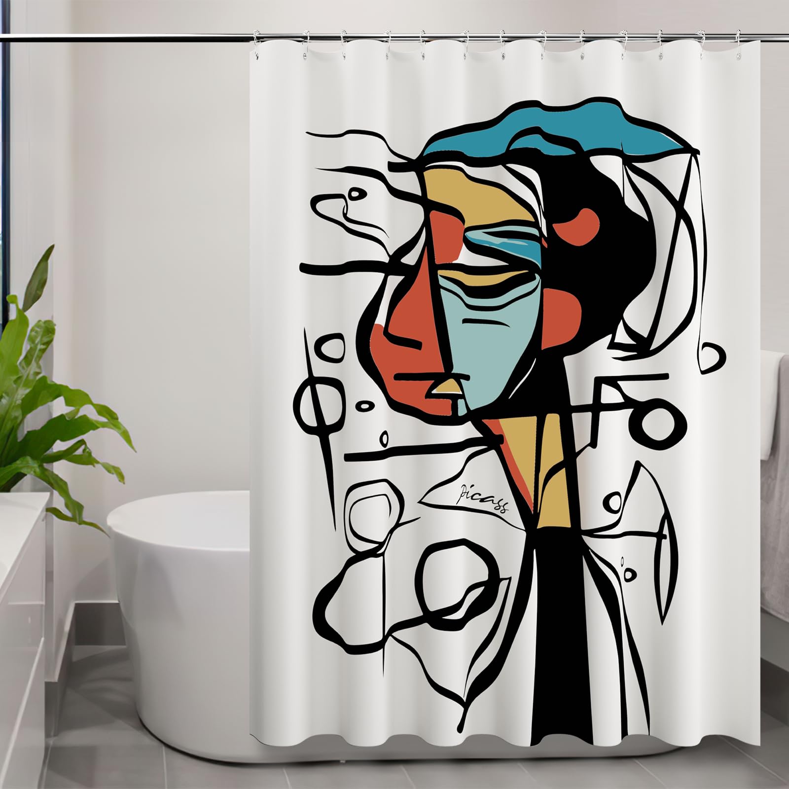 LaCyan Art Shower Curtain (Picasso-A Big)