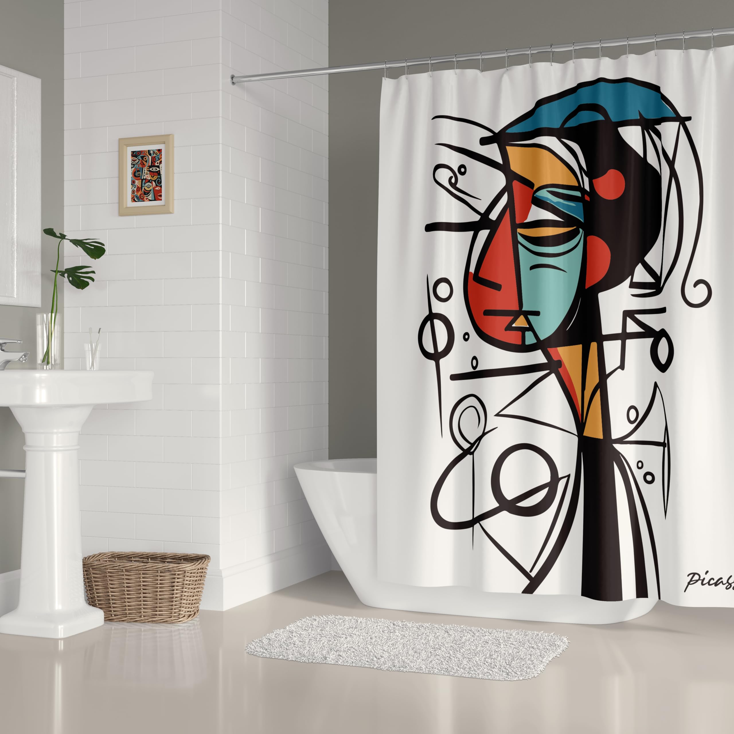 LaCyan Art Shower Curtain (Picasso-A Big)
