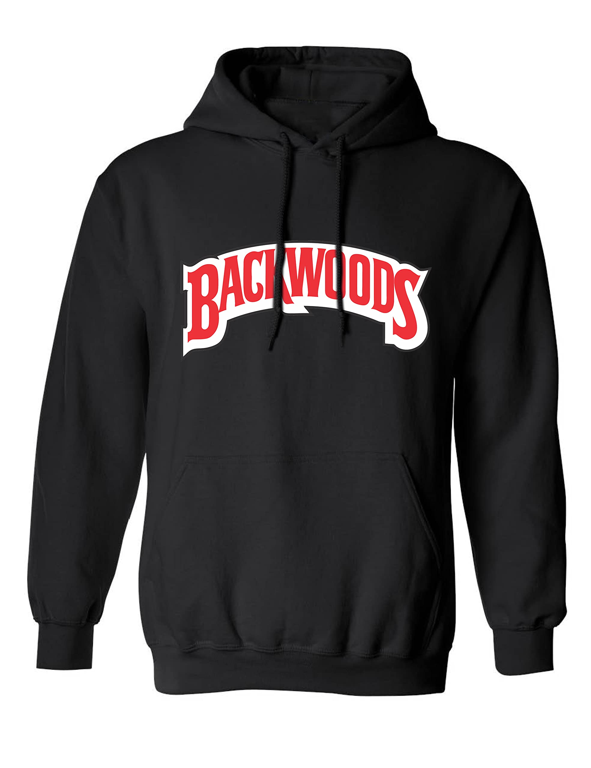 ALLNTRENDS Backwood Hoodie Adult Graphic Backwood Hooded Sweatshirt (L, Black)