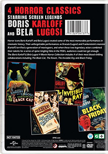 Boris Karloff & Bela Lugosi 4-Movie Horror Collection [DVD]