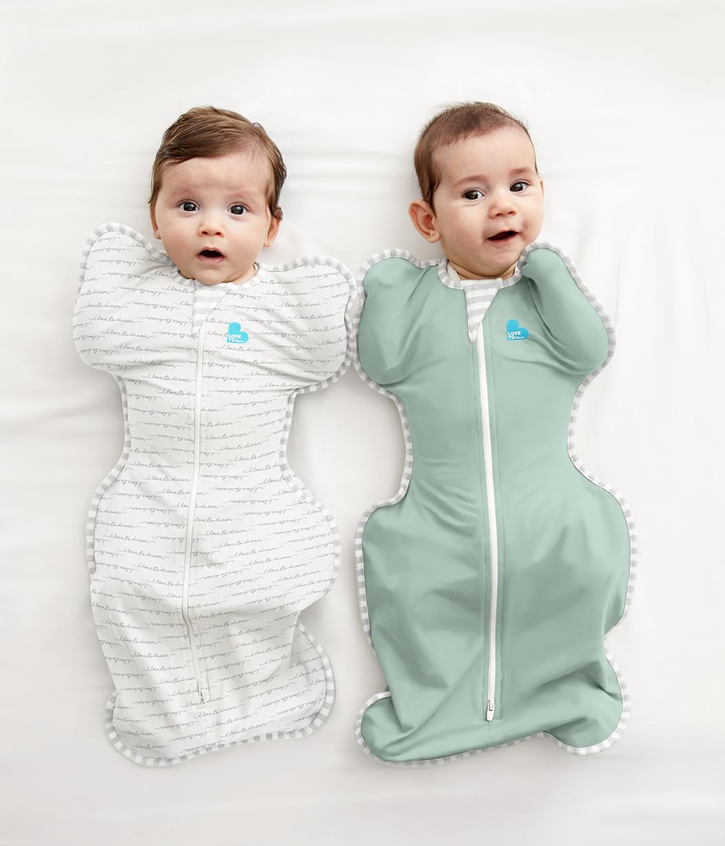 Love to Dream Swaddle, Baby Sleep Sack, Swaddle Up Self-Soothing Swaddles for Newborns, Snug Fit Helps Calm Startle Reflex, Lite 0.2 Tog Sleep Sack, 13-19 lbs, Olive