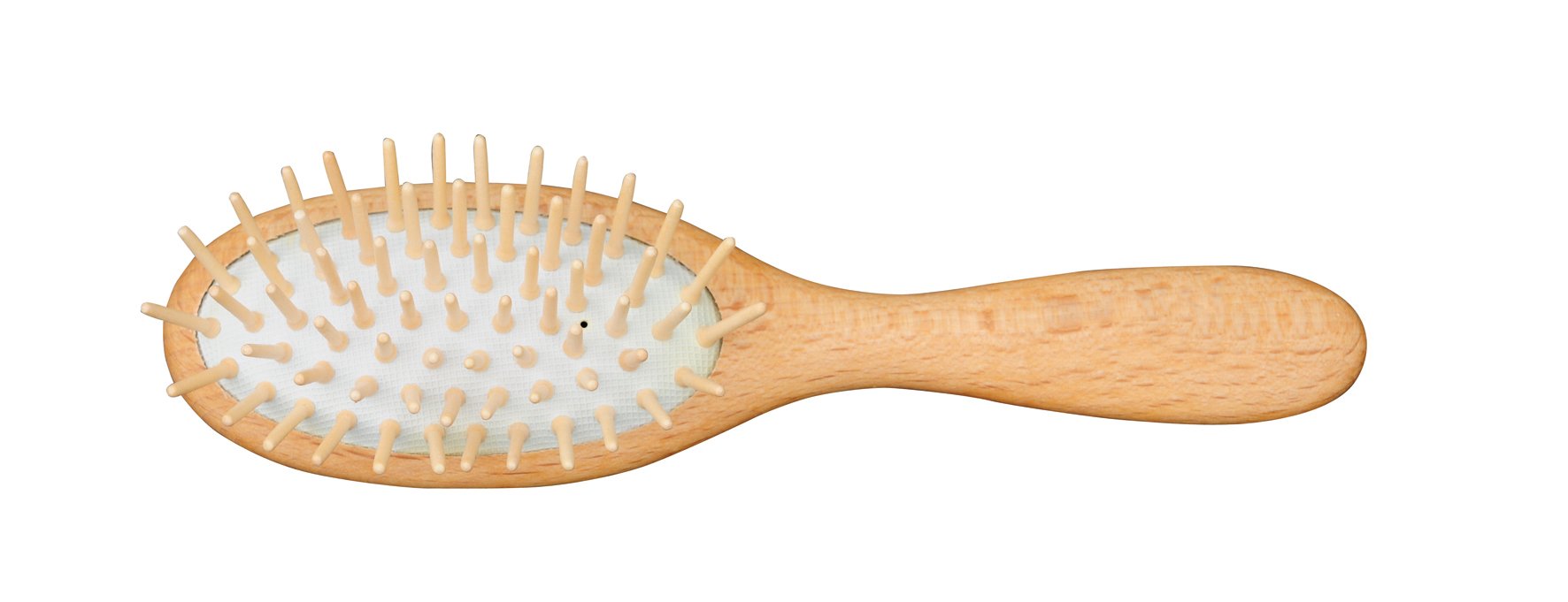 Redecker Straight Maple Pin Hairbrush with Waxed Beechwood Handle, 7-3/8-Inches
