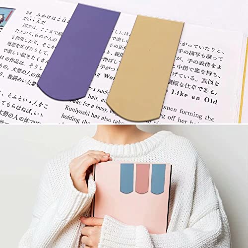 24PCS Magnetic Bookmarks - Magnet Page Markers Page Clips Assorted Book Markers Set with Exquisite Pattern, Bookmarks for Women Students, and Book Lovers