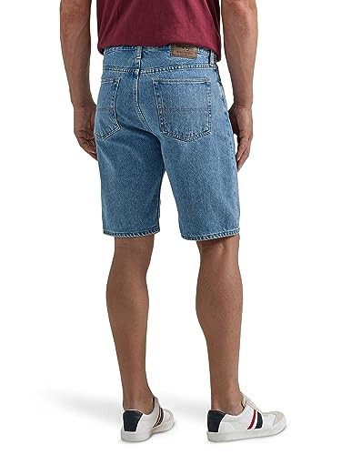Wrangler Authentics Men's Classic Relaxed Fit Five Pocket Jean Short, Light Stonewash, 38