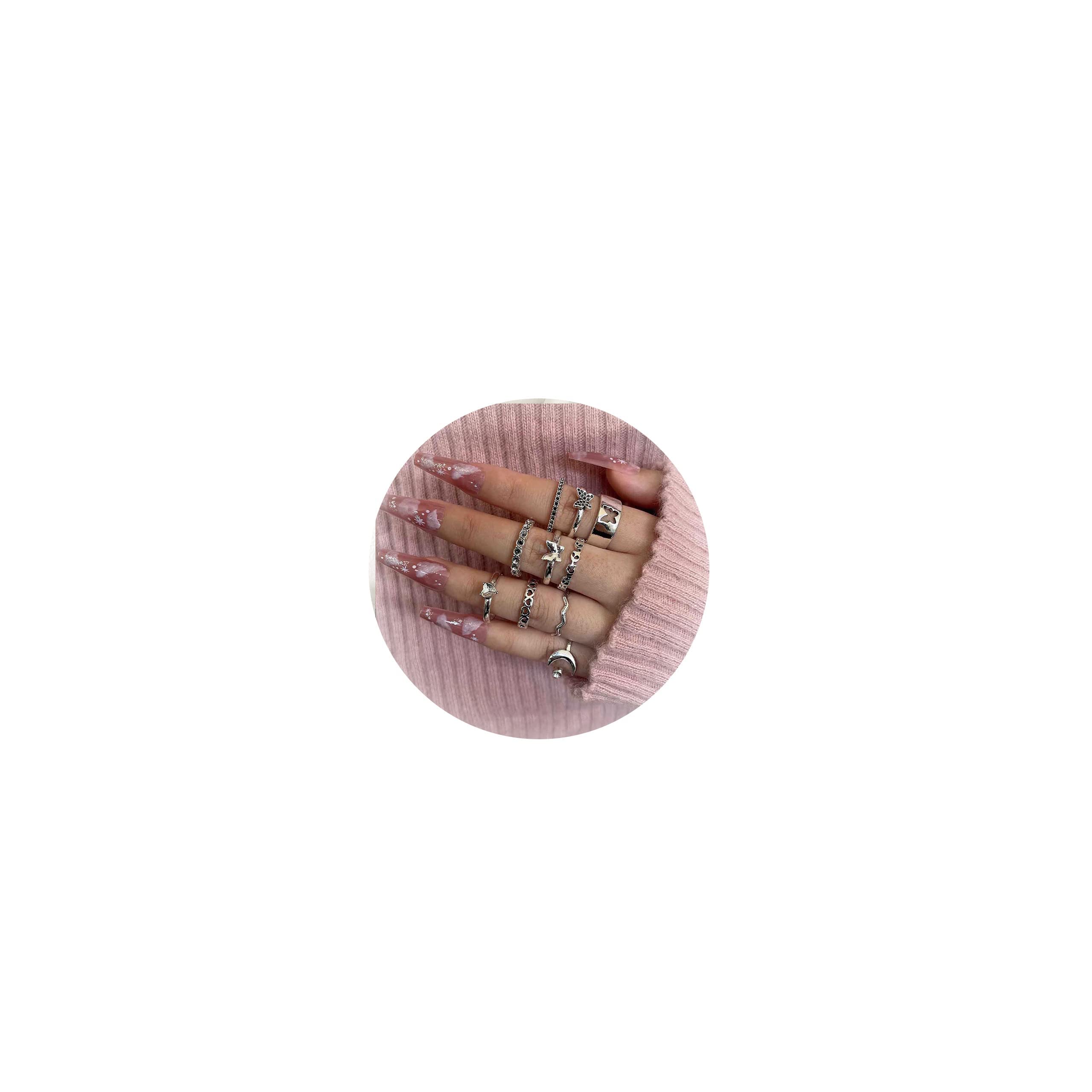 Harry and Henry Gold Stackable Rings for Women Gifts Trendy Stuff Simple Star Moon Knuckle Rings Set Boho Rings Cute Stuff Birthday Gifts Gold Rings Pack Jewelry Gift
