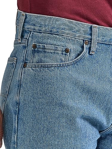 Wrangler Authentics Men's Classic Relaxed Fit Five Pocket Jean Short, Light Stonewash, 38