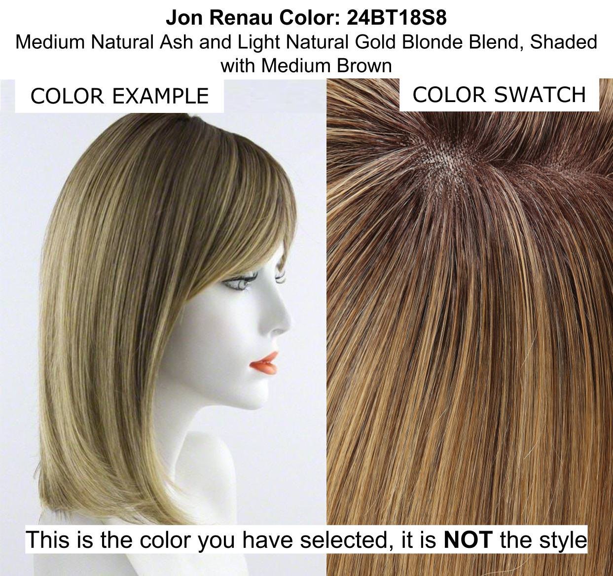 Bundle - 4 items: Ignite Wig by Jon Renau, Christy's Wigs Q & A Booklet, BeautiMark Synthetic Shampoo & Wide Tooth Comb - Color: 24BT18S8