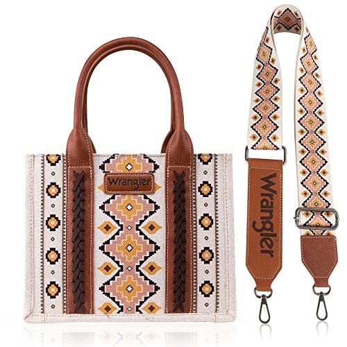 Wrangler Tote Bag for Women Purses Aztec Handbags Western Purses Boho Shoulder Bag ZSY-FBA2-WG2202-8120SCF