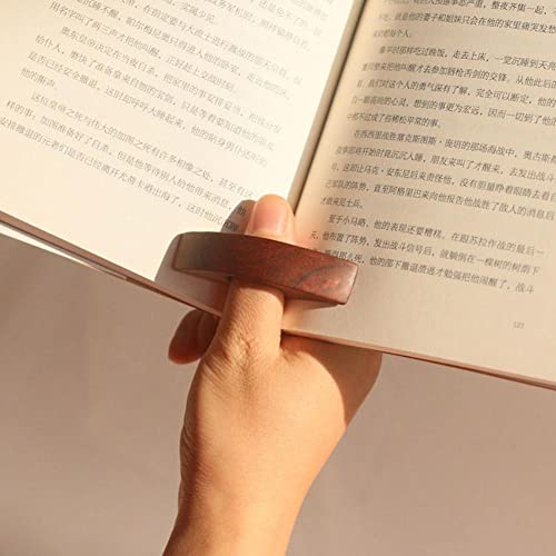 Book Page Holder Wood Thumb Book Opener Finger Book Holder for Reading Useful Bookmark Gifts for Book Lovers,Bookworms, Teachers, Students