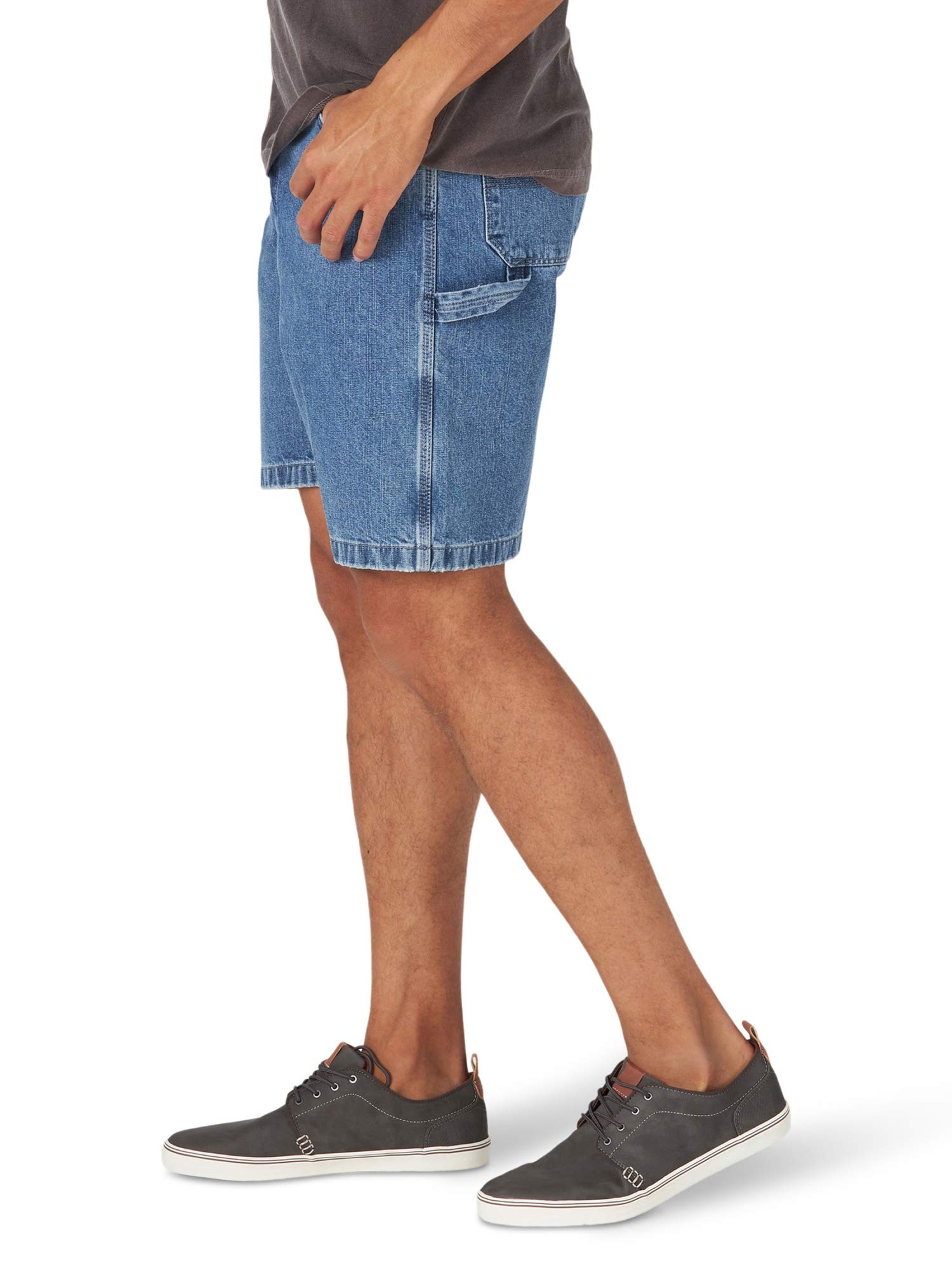 Wrangler Authentics Men's Loose Fit Carpenter Short, Antique Stonewash, 36