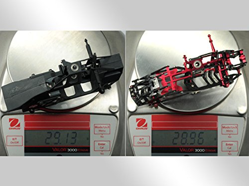 MICROHELI Aluminum/Carbon Fiber Main Frame (RED) - Blade 200 SRX