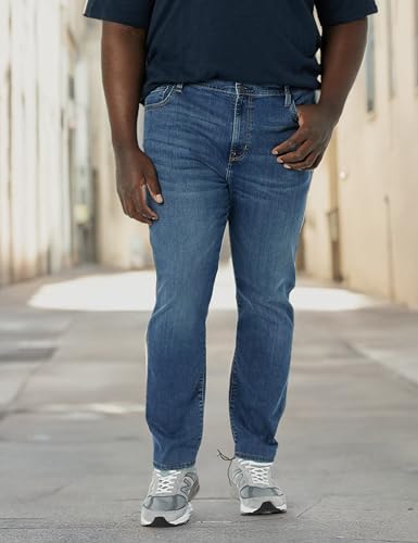 Amazon Essentials Skinny Jeans for Men - High Stretch Denim, Comfortable Fit, Skinny-fit Style, Light Wash, 33W x 32L