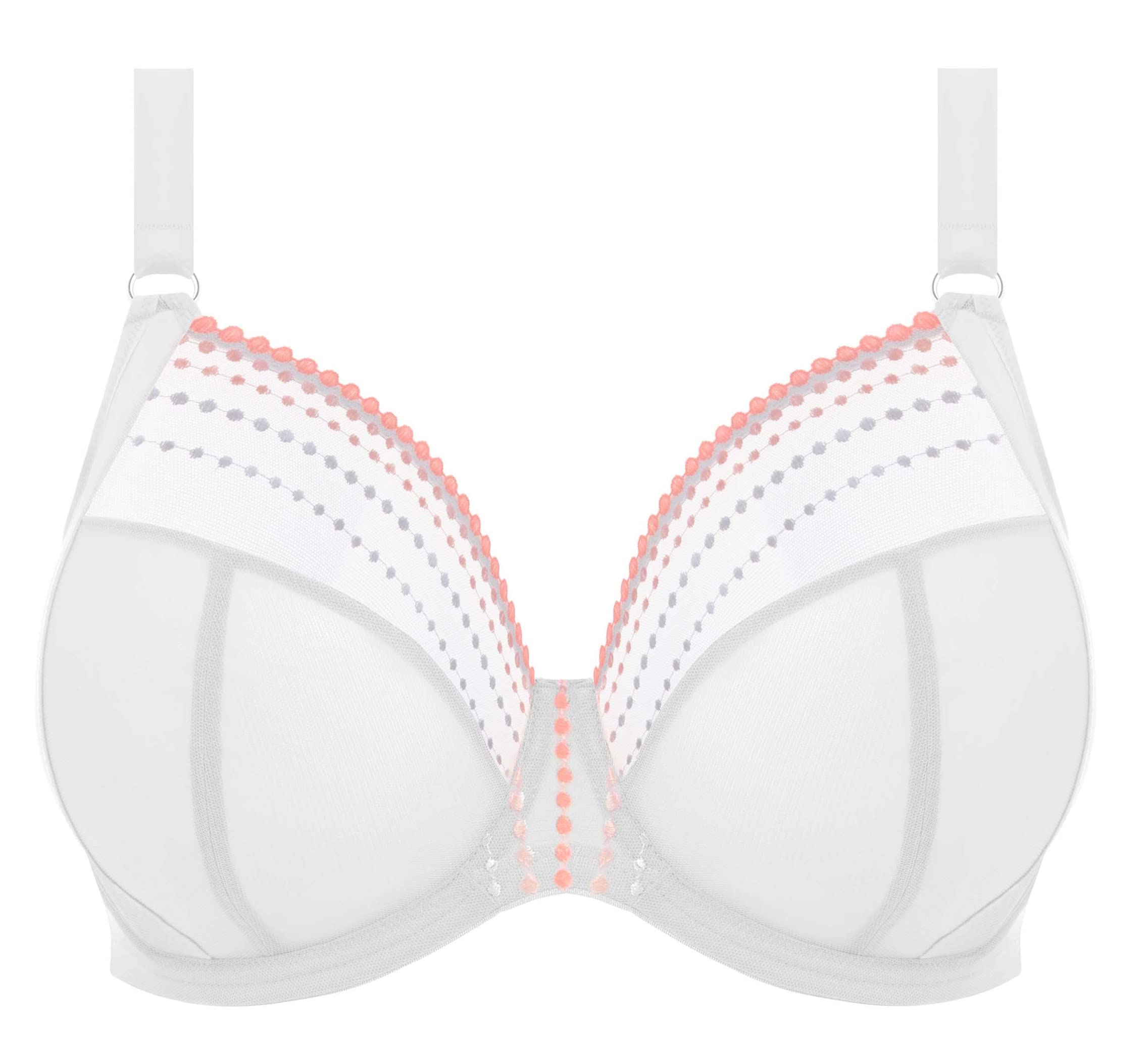 Elomi Matilda Banded Plunge Underwire Bra (8900),40K,White