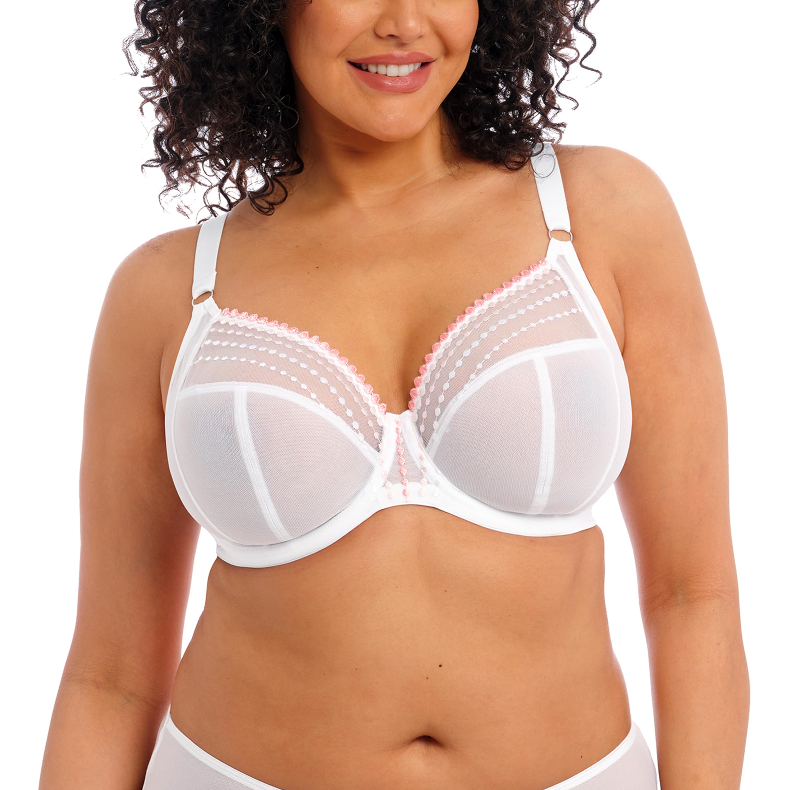 Elomi Matilda Banded Plunge Underwire Bra (8900),40K,White