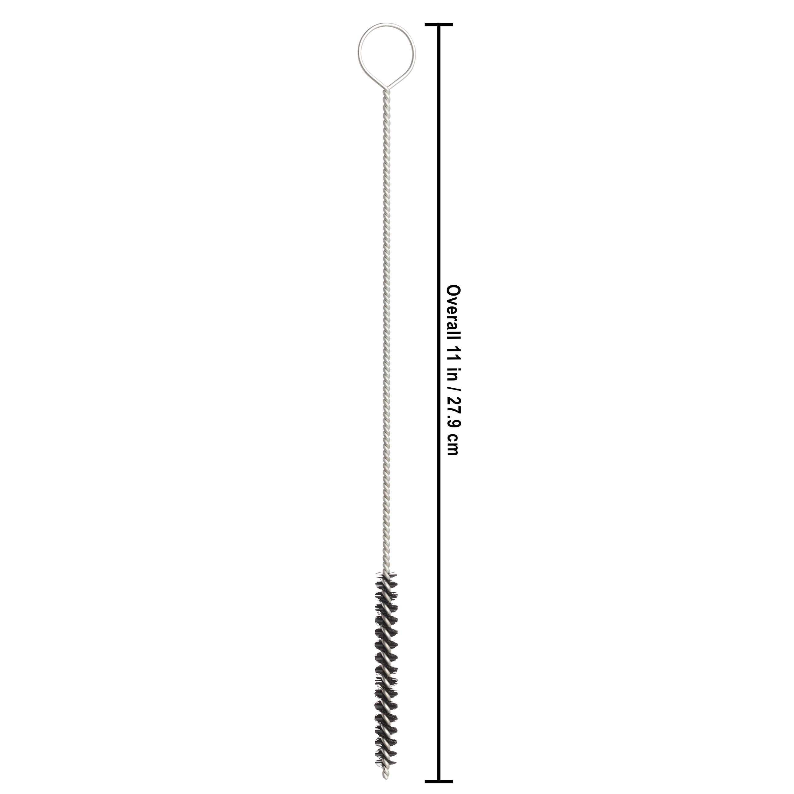 Redecker Nylon Hair Gripping Brush, 11 inches, Sturdy Wire Handle, Removes Hair from Sinks and Drain Pipes, Hanging Loop for Storage, Made in Germany