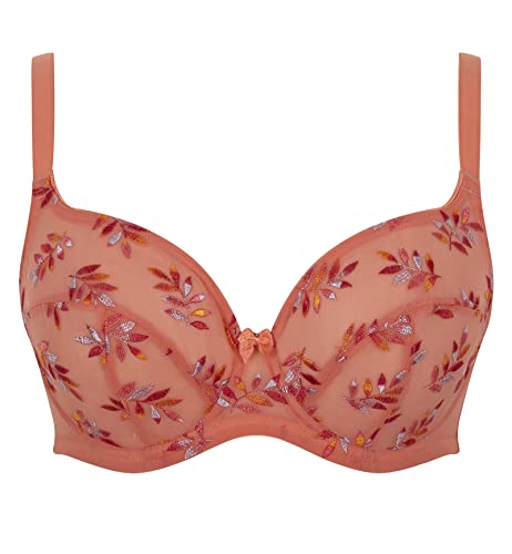 Panache Women's Tango Balconnet Bra with Shiny Trim, 9071, Tropical, 40K