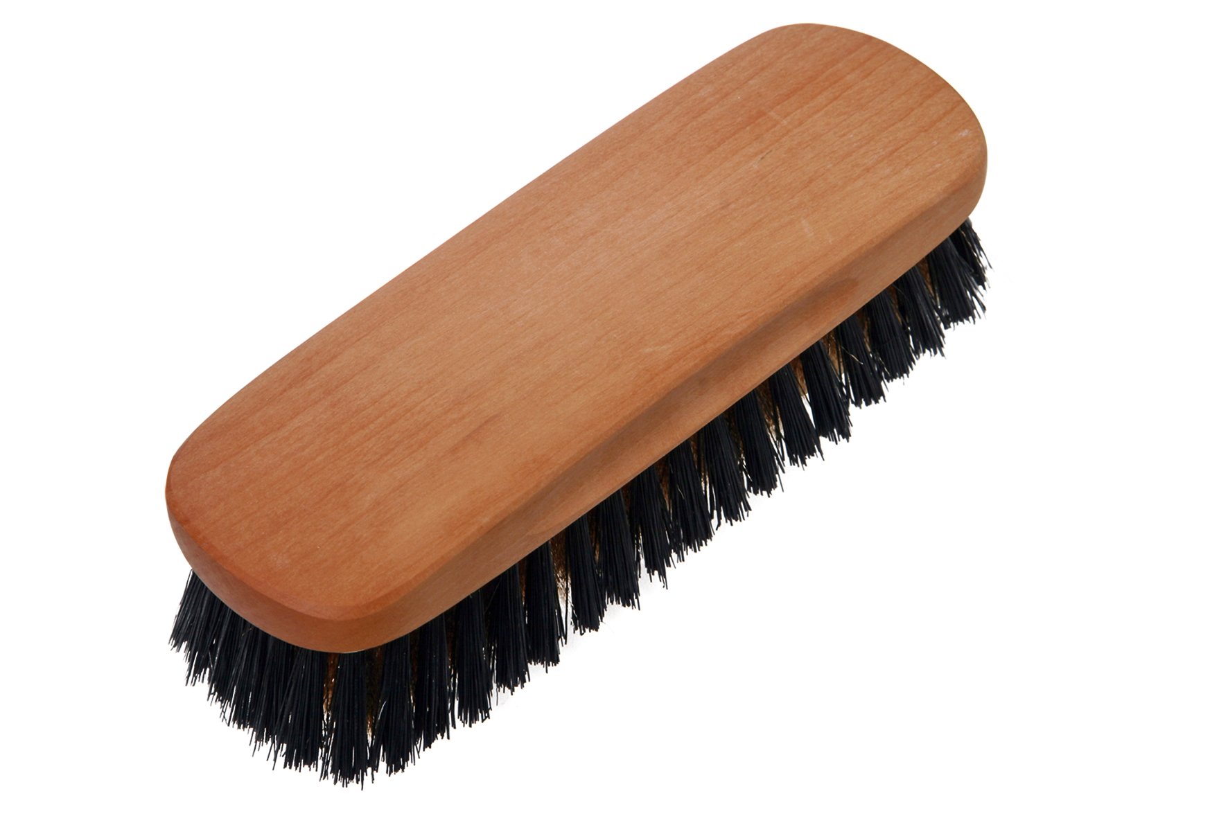 Redecker Natural Pig Bristle/Bronze Wire Clothes Brush with Pearwood Handle, 5-1/4-Inches