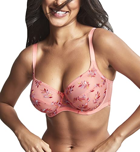 Panache Women's Tango Balconnet Bra with Shiny Trim, 9071, Tropical, 40K
