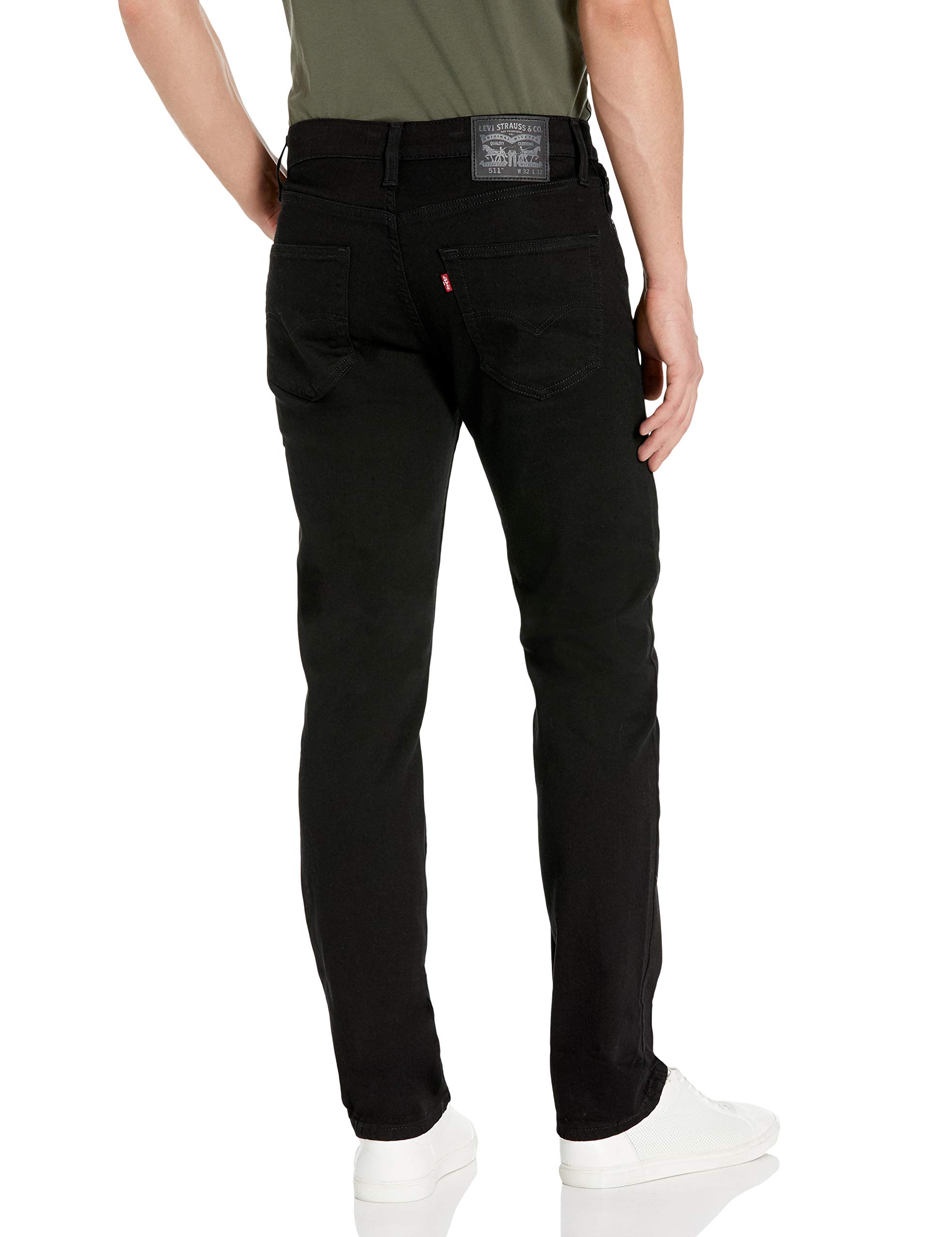 Levi's Men's 511 Slim Fit Jeans (Also Available in Big & Tall), Black 3D Washed, 32W x 32L