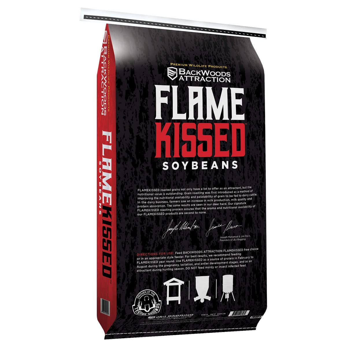 Backwoods Attraction Flamekissed Soybeans - Wildlife Attractant - 50 Pound Bag