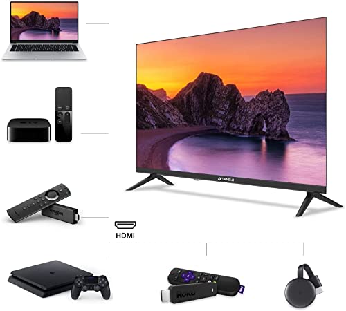 Sansui 32-Inch 720p HD LED Android Smart TV (S32V1HA) with Built-in HDMI, USB, High Resolution, Digital Noise Reduction, Dolby Audio, Thin Frame Design with Xtrasaver Large Microfiber Cleaning Cloth
