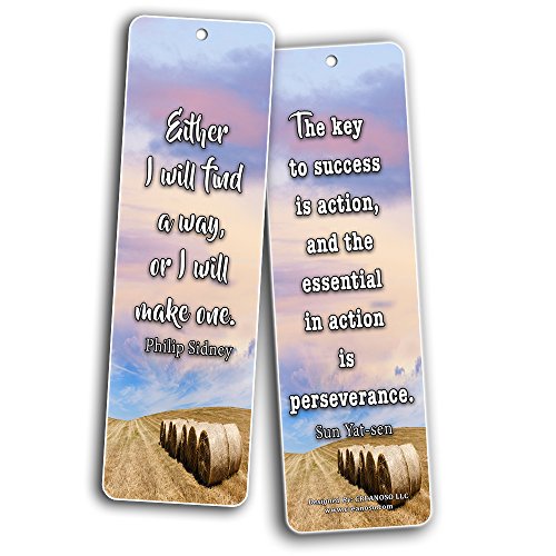 Creanoso Inspirational and Motivational Sayings Book Reading Bookmarks (30-Pack) β Essential Inspiring Reading Collection Pack for Men, Women, Adults, Book Lovers, Bookworms