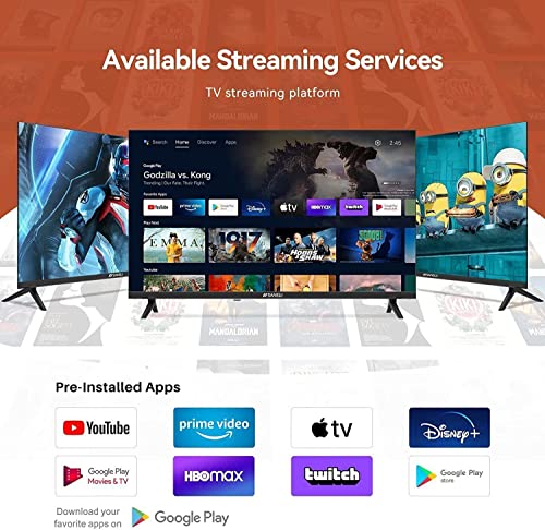 Sansui 32-Inch 720p HD LED Android Smart TV (S32V1HA) with Built-in HDMI, USB, High Resolution, Digital Noise Reduction, Dolby Audio, Thin Frame Design with Xtrasaver Large Microfiber Cleaning Cloth