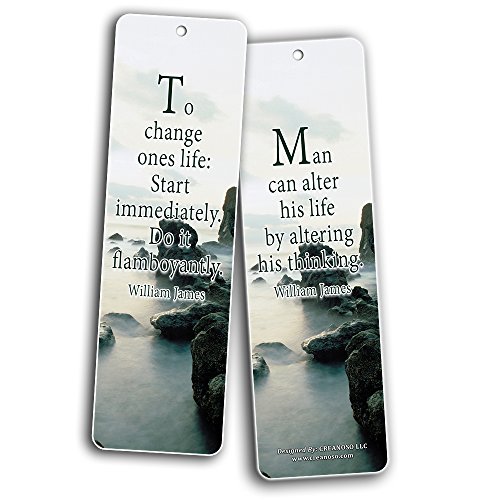 Creanoso Inspirational and Motivational Sayings Book Reading Bookmarks (30-Pack) β Essential Inspiring Reading Collection Pack for Men, Women, Adults, Book Lovers, Bookworms
