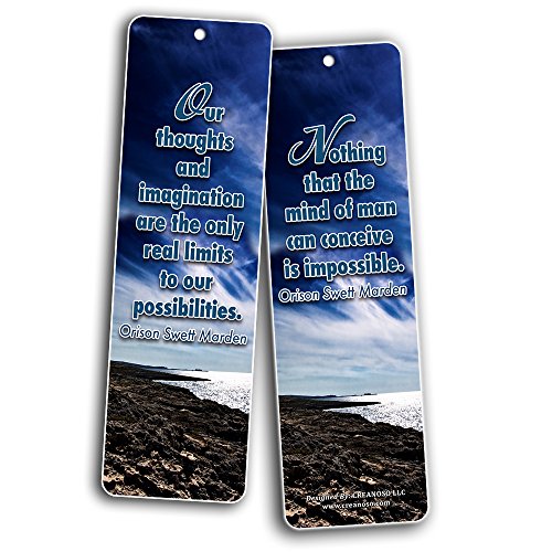 Creanoso Inspirational and Motivational Sayings Book Reading Bookmarks (30-Pack) β Essential Inspiring Reading Collection Pack for Men, Women, Adults, Book Lovers, Bookworms