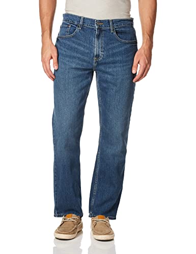 Nautica mens 5 Pocket Relaxed Fit Stretch Jeans, Gulf Stream Wash, 36W x 34L US