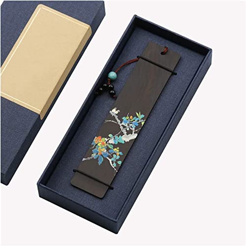 RIOMAN Bookmarks Metal Bookmark Bookmark Sprout Bookmarks Bookmark Handmade Wooden BookmarkοΌClassic Painted Bookmark SetοΌ, is A Unique Gift for Teachers, Students (Color : B)