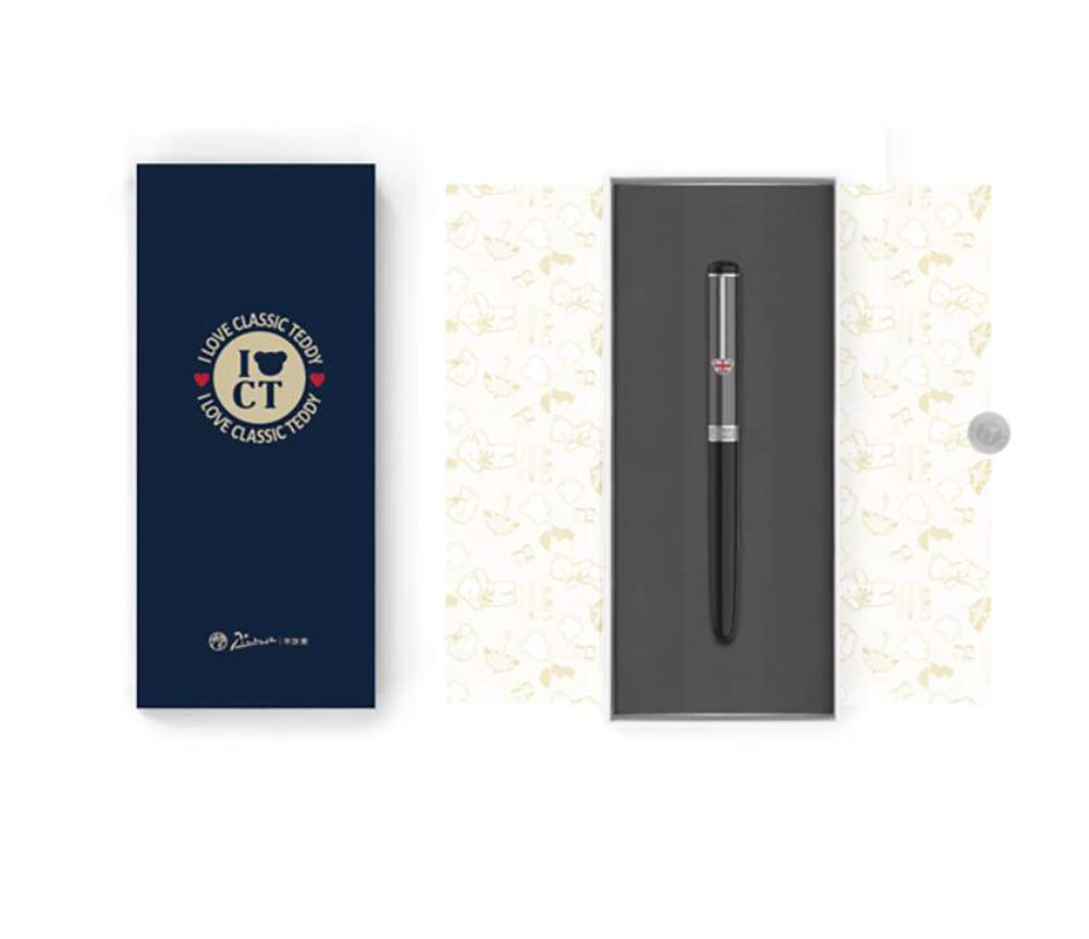 Lanxivi Picasso 921 British Gentleman Fountain Pen Gray Color, Iridium Extra Fine Nib Writing Gift Box Set