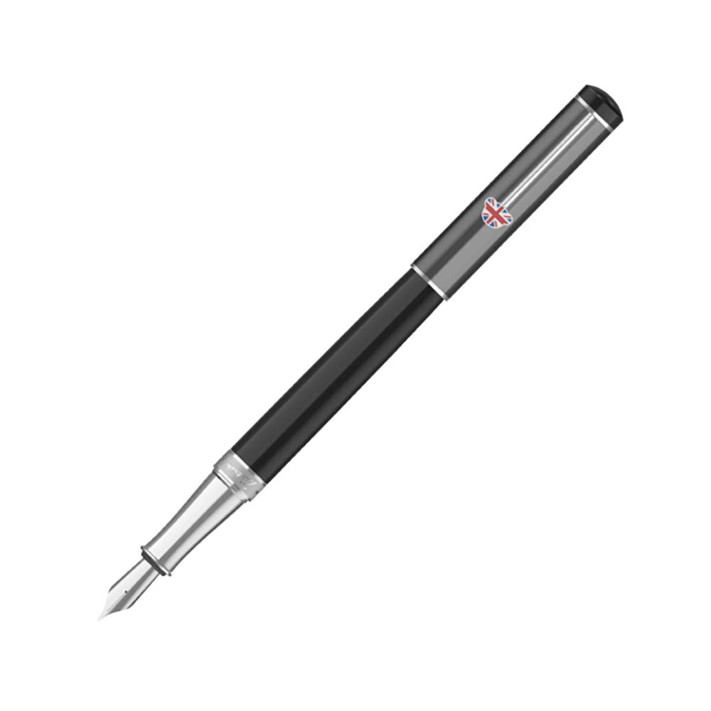 Lanxivi Picasso 921 British Gentleman Fountain Pen Gray Color, Iridium Extra Fine Nib Writing Gift Box Set
