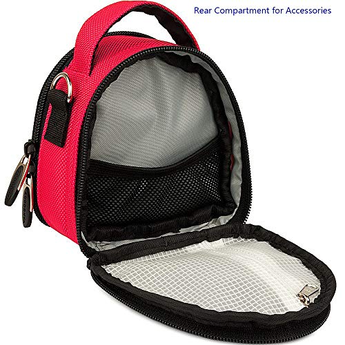 Portable Carrying Case Bag Fit for Miroir Element DLP Projector M55, for Kodak Pocket RODPJS75, for AAXA Pico Lcos Mini Pocket Projector KP 101 01, Pink