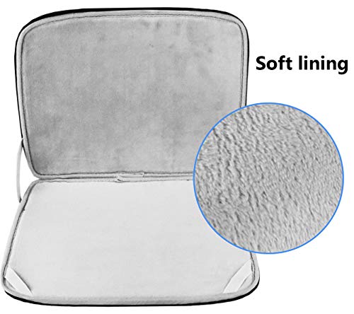 Laptop Sleeve 15.6 Inch, Hsmienk Durable Shockproof Protective Cover Flip Case Briefcase Carrying Computer Bag Case Compatible with 15.6 Inch HP, ASUS, Lenovo, Acer, Notebook, Computer, Black