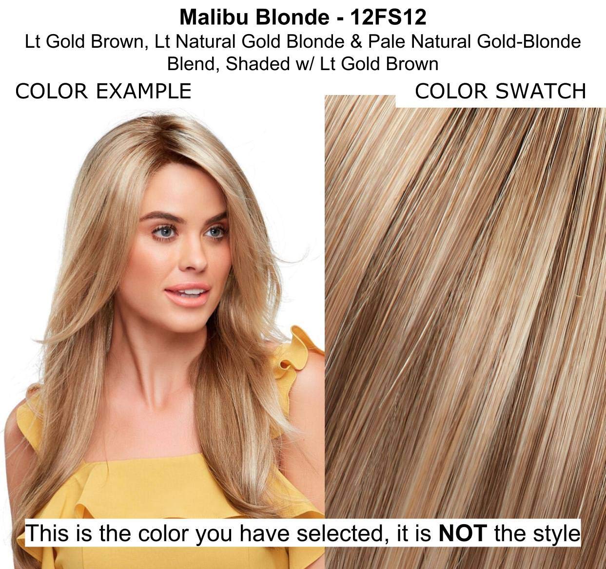 Bundle - 3 Items: Gisele Wig by Jon Renau, Christy's Wigs Q & A Booklet & Wide Tooth Comb - Color: 12FS12