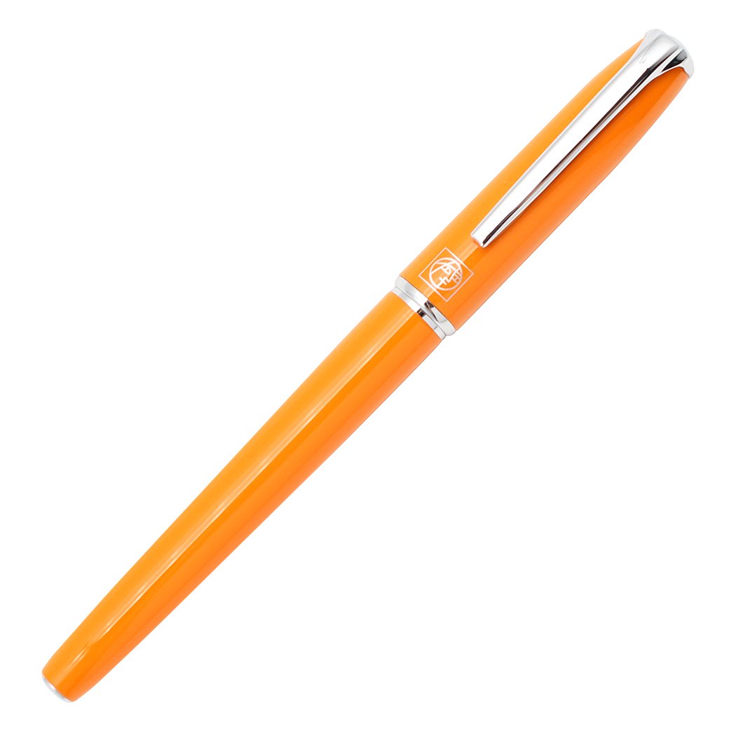 Gullor Advanced Picasso Rollerball Pen 916 Picasso Pen Orange and Silver Clip Pen