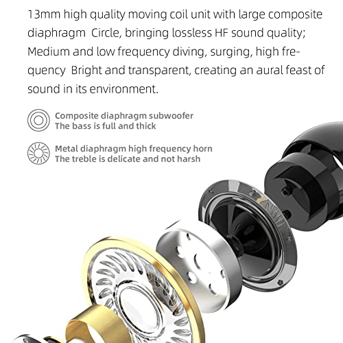 AZURAOKEY Bluetooth Headphones Wireless Earbuds, M-F8 Waterproof Hanging Single Ear Earbuds Bluetooth-Compatible 5.2 Noise Cancelling Sports Wireless Business Headphones Headset