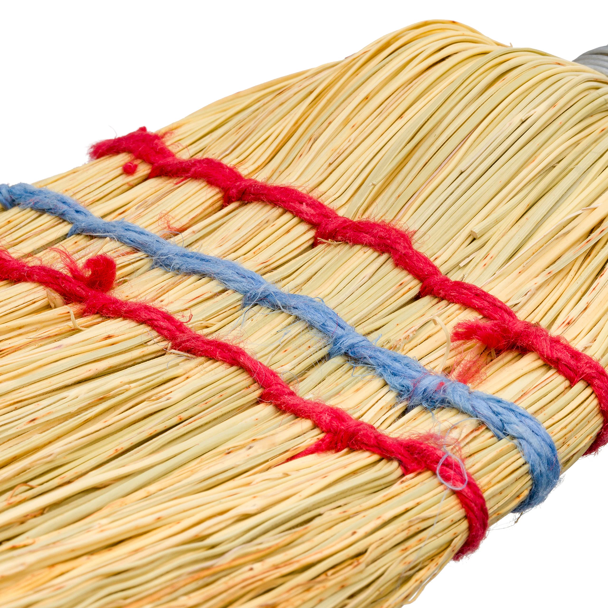 Redecker Hand Brush with Wooden Handle, Rice Straw, Untreated Beechwood, Set of 2, 10-Inches