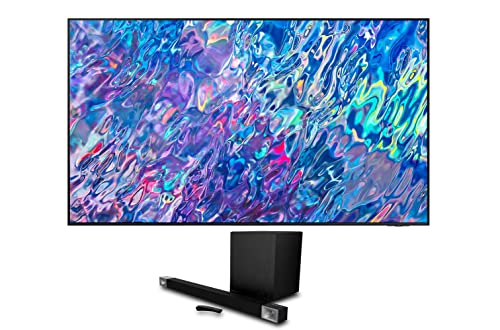 SAMSUNG QN55QN85BAFXZA 55" 4K Neo QLED UHD Smart TV in Titan Black with a Klipsch CINEMA-800 3.1 Dolby Atmos Soundbar with 10" Wireless Subwoofer (2022)