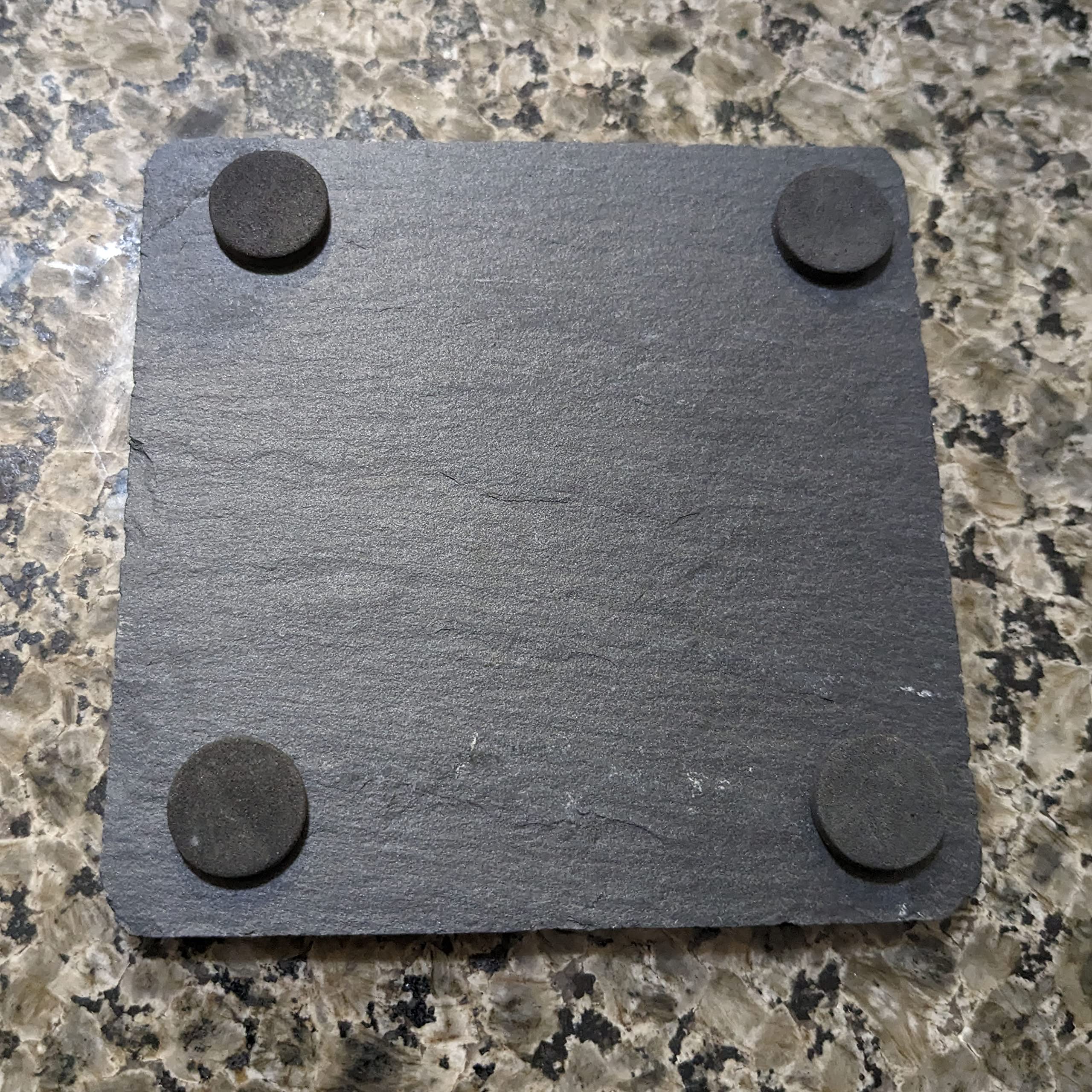Premium Slate Coasters Set with Laser-Etched Porsche 911 Design | Stylish Drink Mats for Home & Car Enthusiasts - Square Slate - set of 6