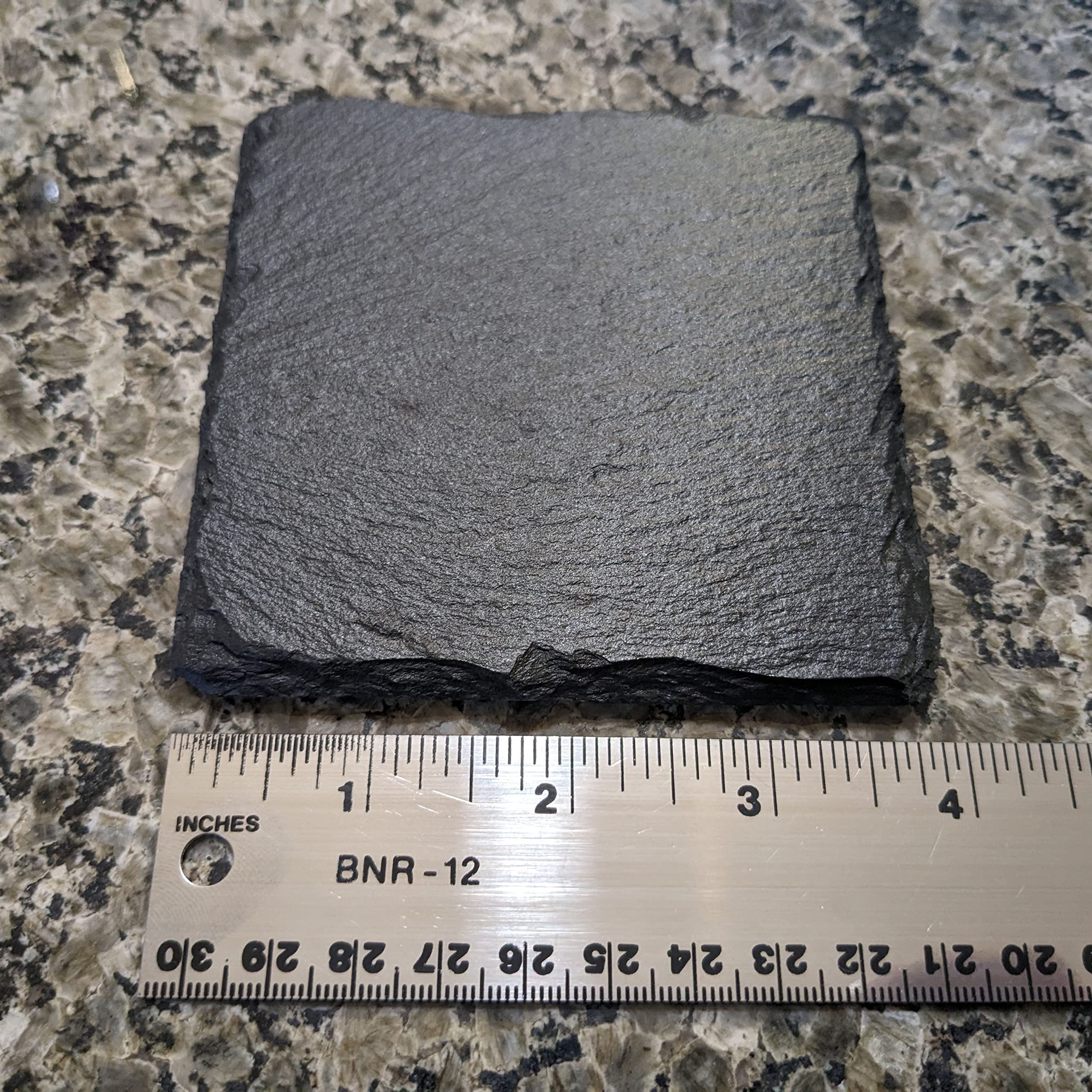 Premium Slate Coasters Set with Laser-Etched Porsche 911 Design | Stylish Drink Mats for Home & Car Enthusiasts - Square Slate - set of 6