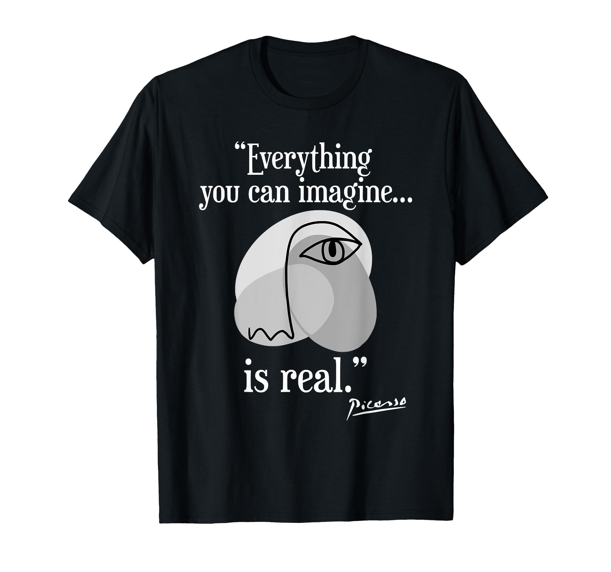 Art Is Fine Unisex-Adults Inspirational Quote T-Shirt, Black, Small