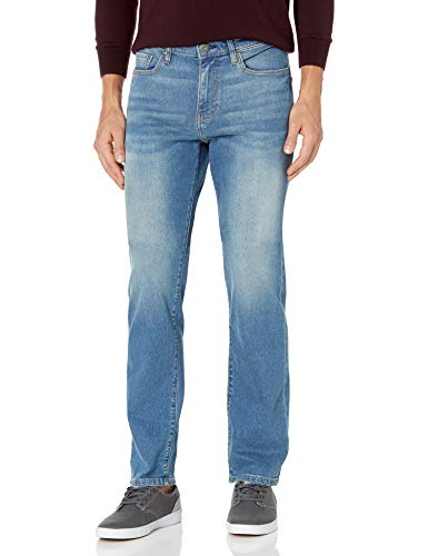 Amazon Essentials Men's Straight-Fit Jean (Previously Goodthreads), Light Blue Broken-in, 33W x 29L