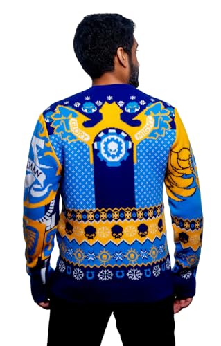 Imperium Ugly Christmas Sweater for Men and Women 40k Gift (L, Large) Multicolored