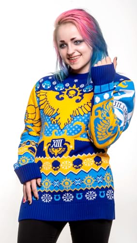 Imperium Ugly Christmas Sweater for Men and Women 40k Gift (L, Large) Multicolored