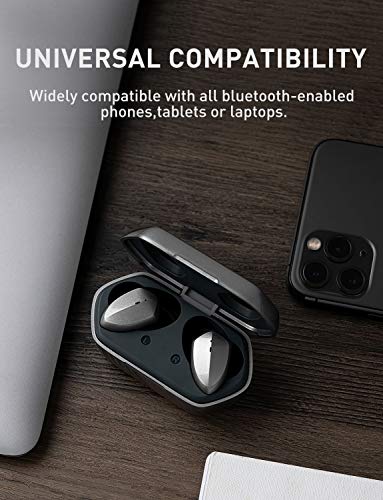 dyplay True Wireless Earbuds 35dB Active Noise Cancelling with ANC Transparent Mode Bluetooth 5.0 Earbuds, 6 Built-in Mics for Clear Calls, Immersive Stereo Sound, USB-C Charging Case, Touch Control