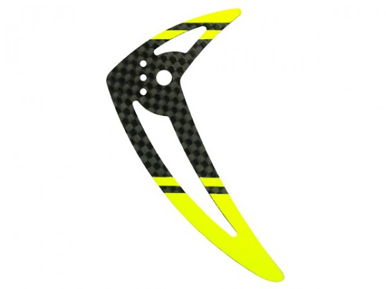 MICROHELI Carbon Fiber Vertical Fin (Yellow) - Blade 200 SRX
